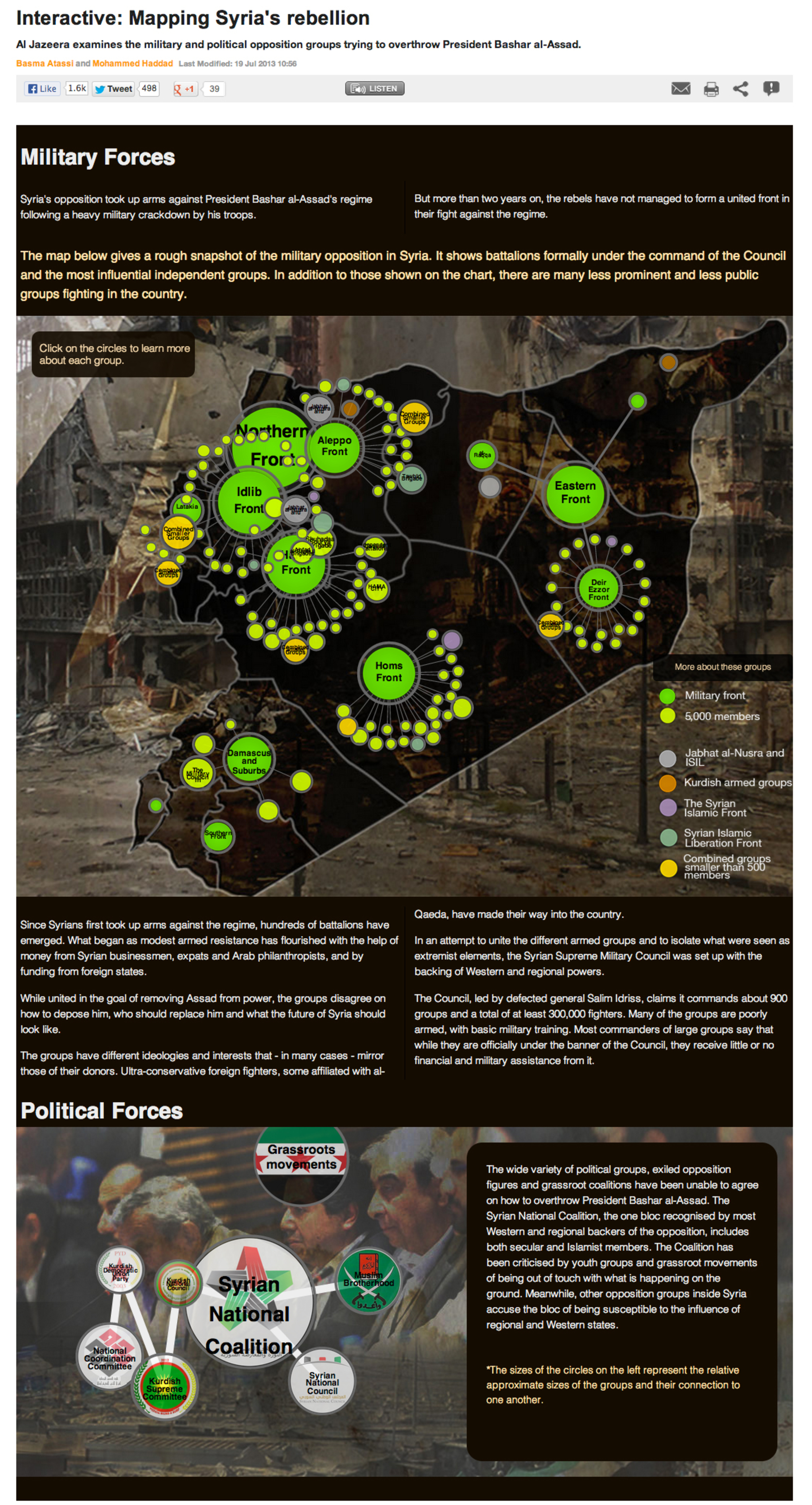 Interactive: Mapping Syria's rebellion — Information is Beautiful Awards