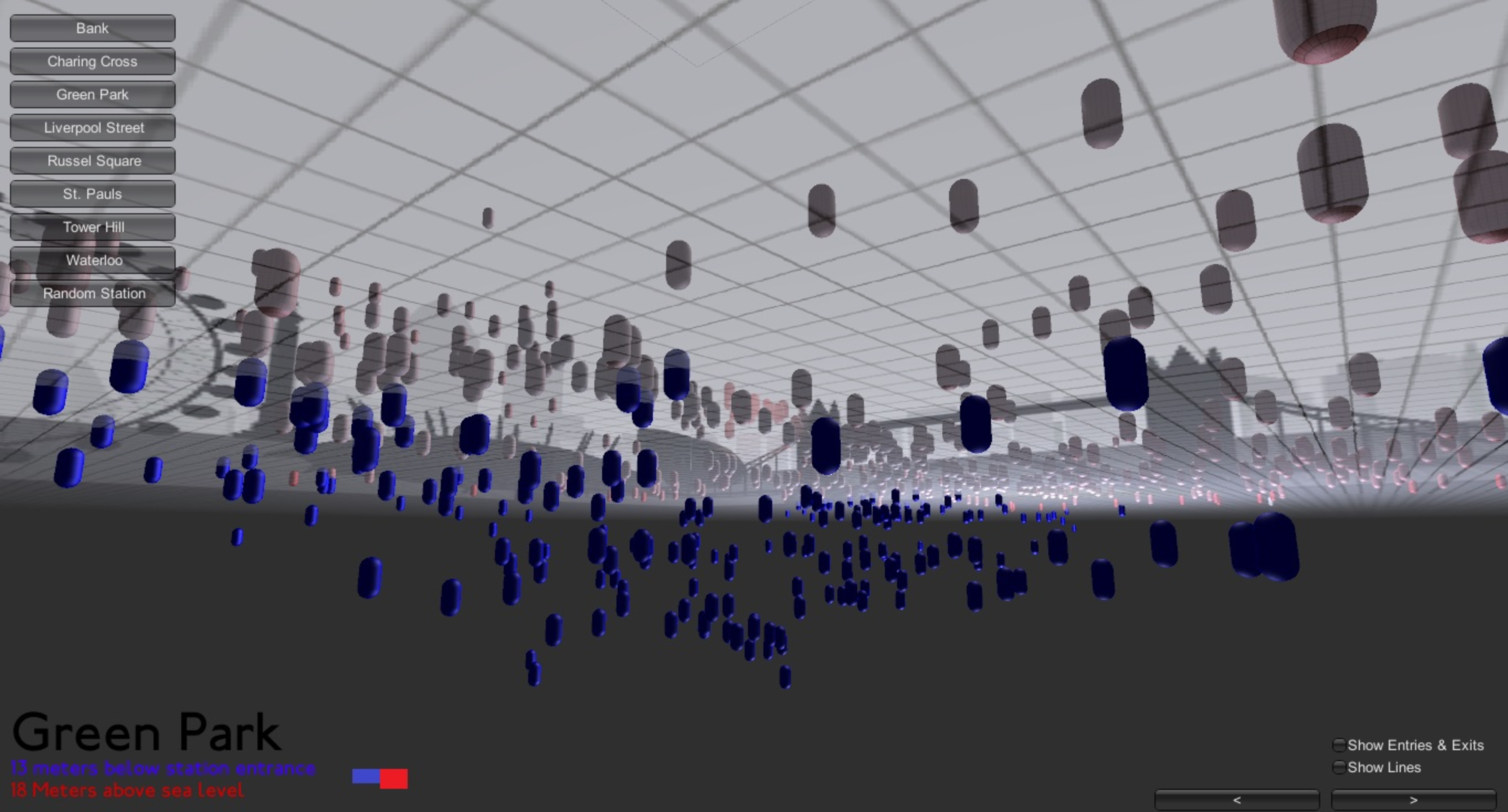 3d London Underground Visualization — Information Is Beautiful Awards