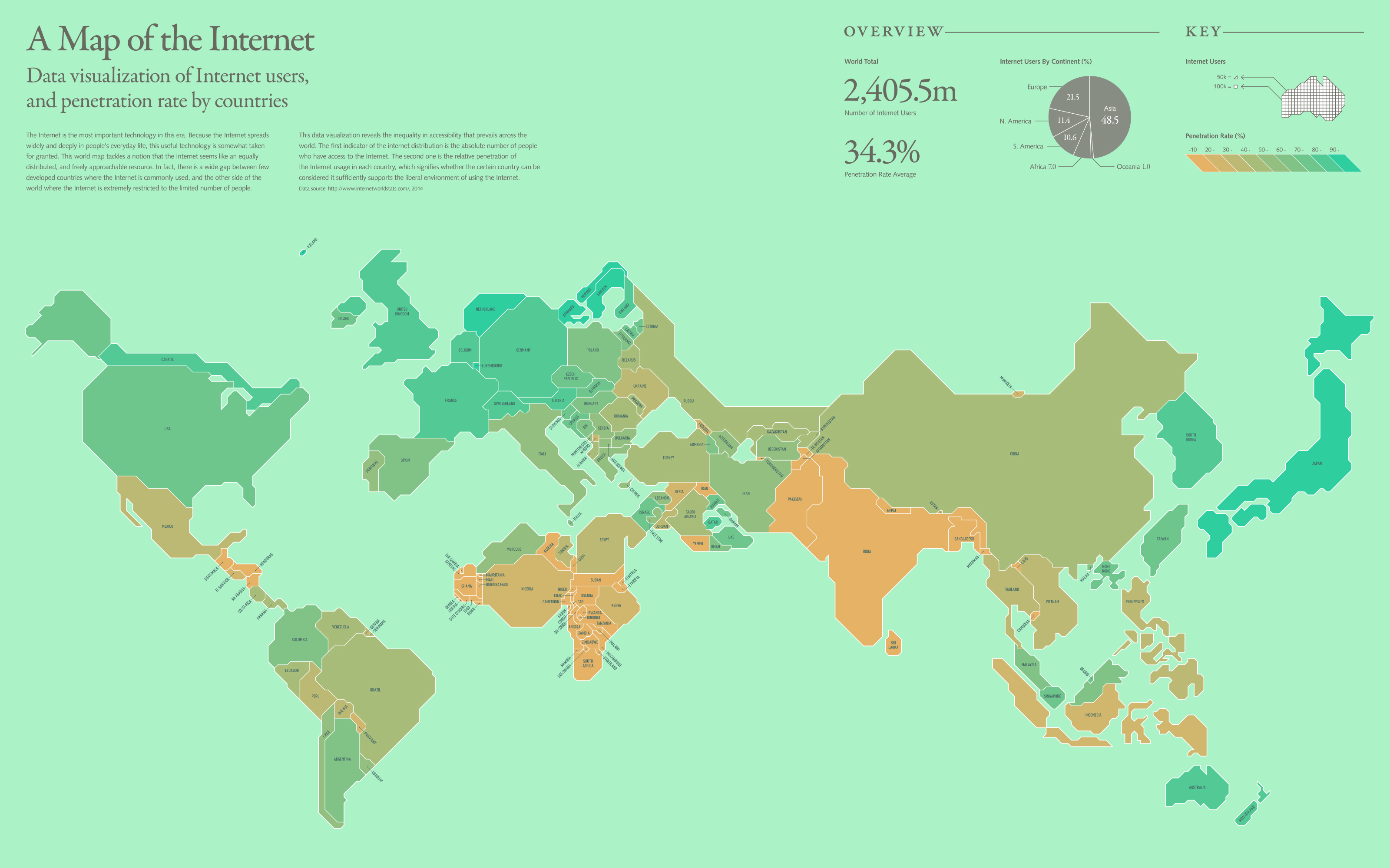 A Map of the Internet — Information is Beautiful Awards