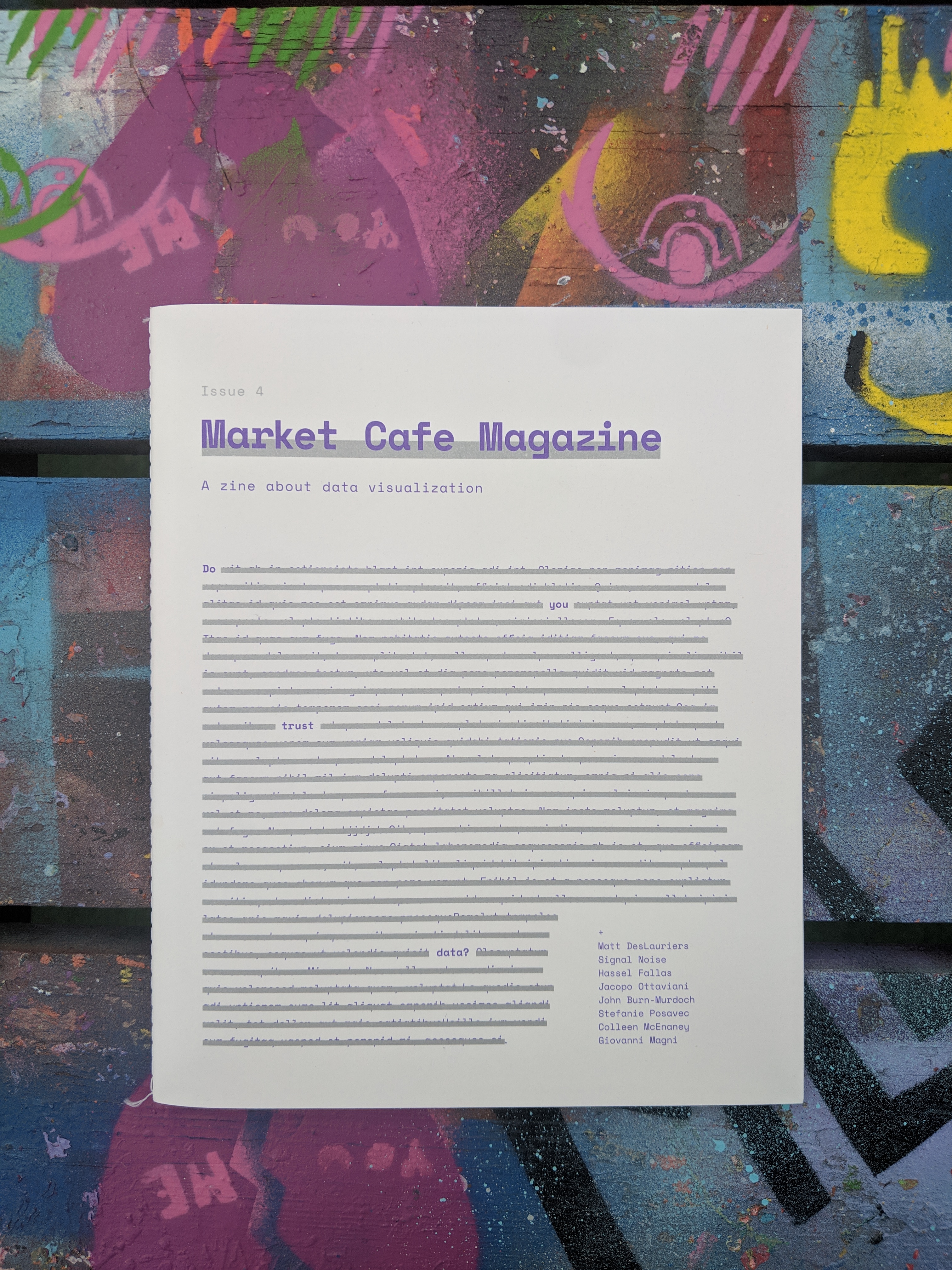 Market Cafe Magazine - A Zine About Data Visualization — Information is ...