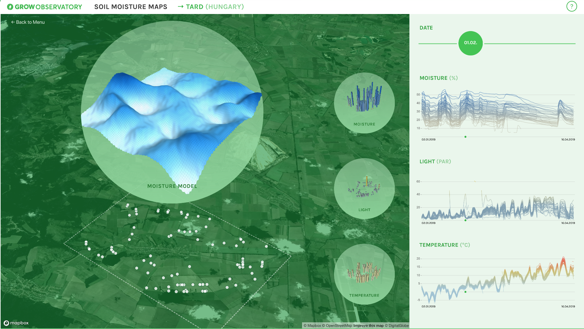 GROW Observatory: Soil Moisture Maps — Information is Beautiful Awards