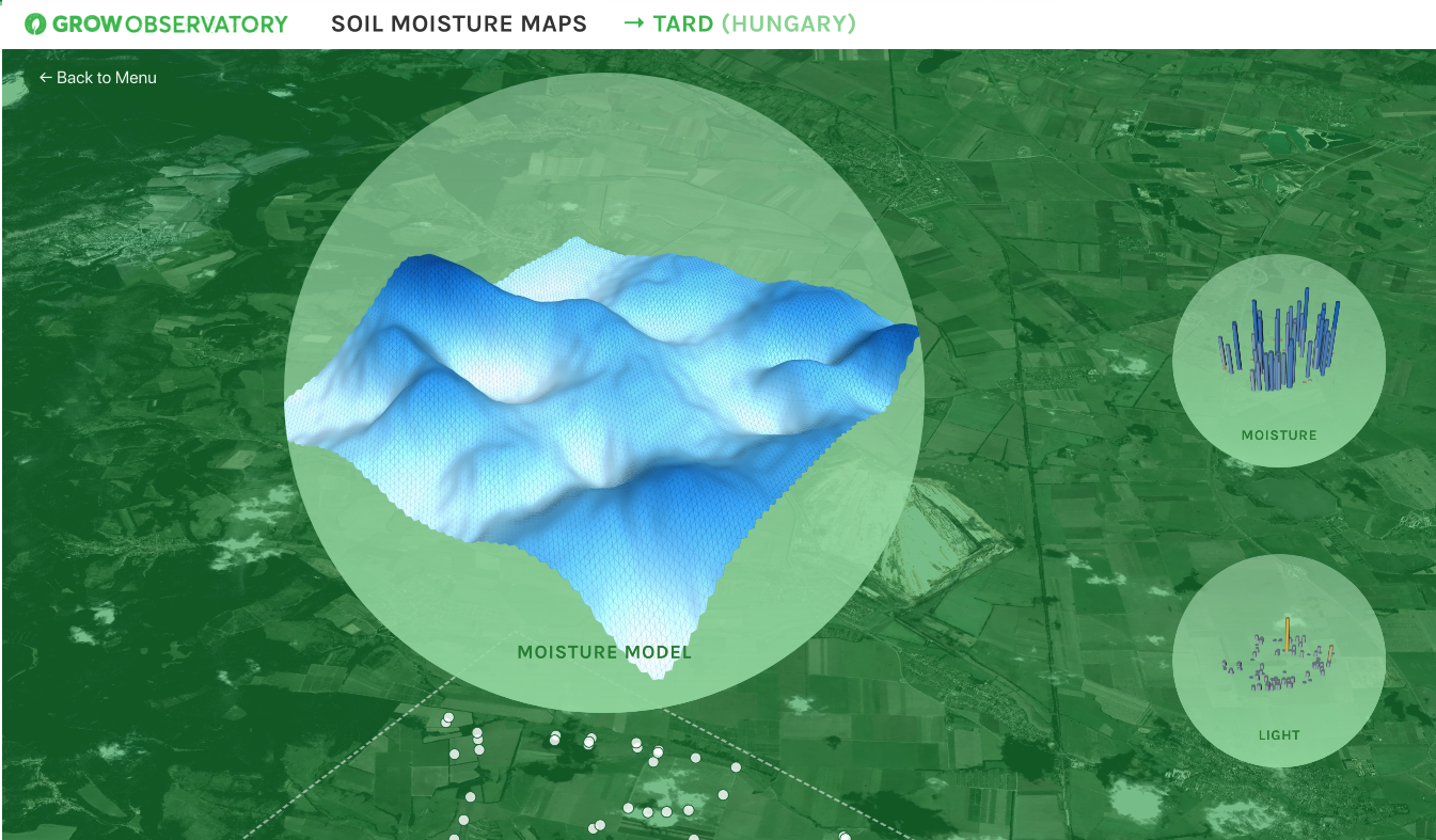 GROW Observatory: Soil Moisture Maps — Information is Beautiful Awards