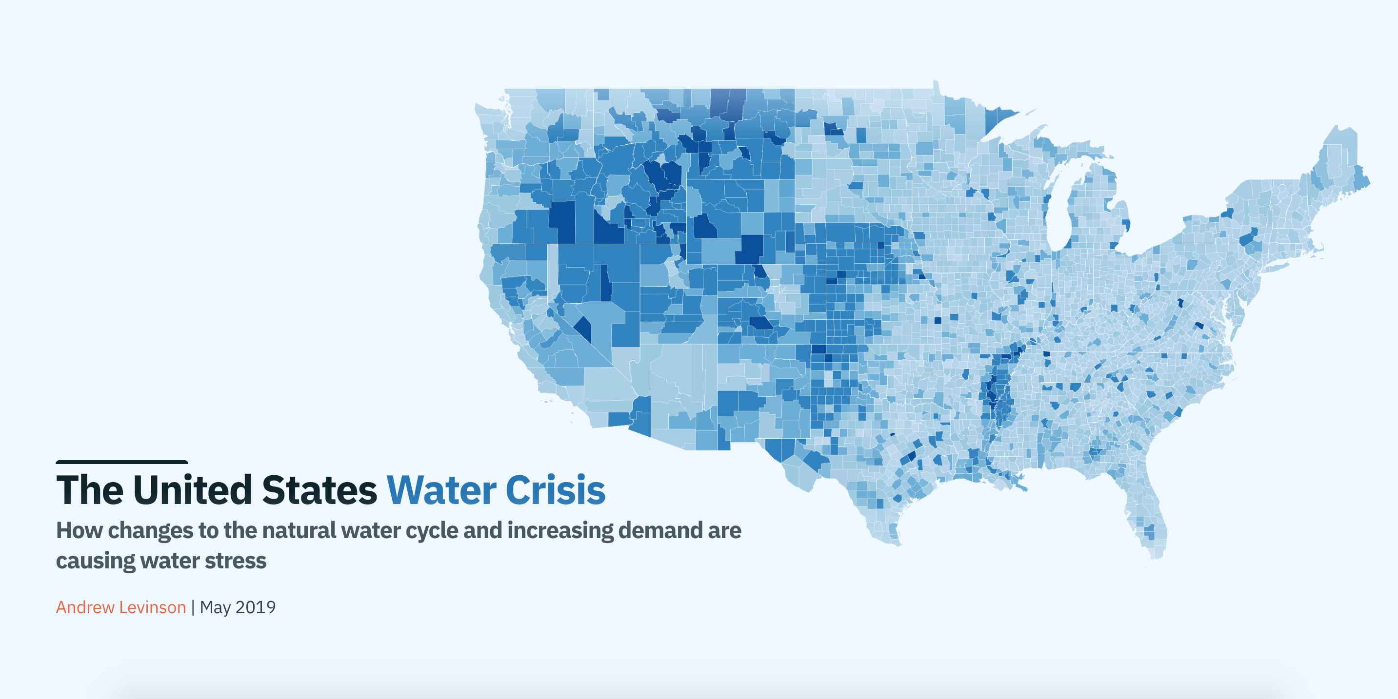 The United States Water Crisis — Information is Beautiful Awards